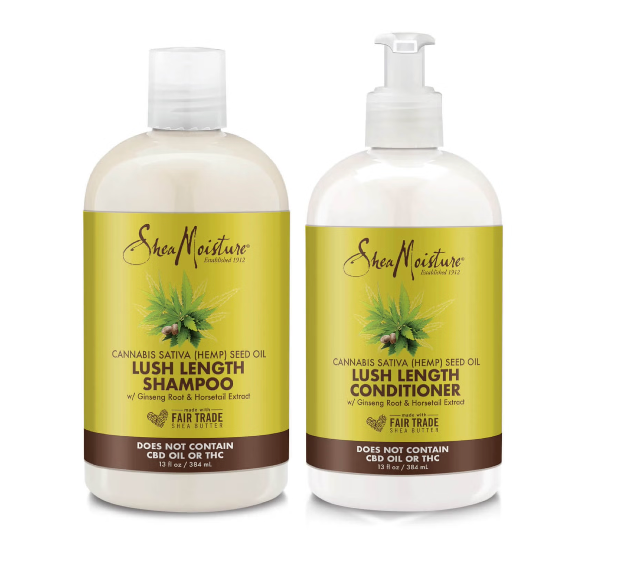 Shea Moisture Lush Length Hemp Seed Oil Shampoo and Conditioner 384ml ...